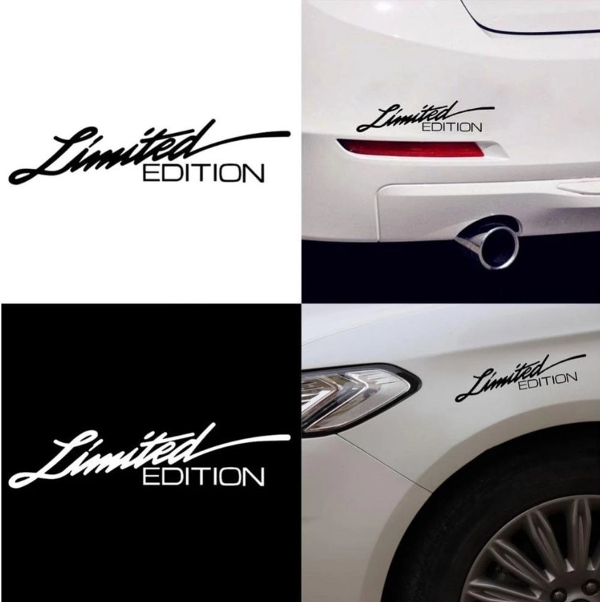 Set 4 stickere Limited Edition, negru, 18cm - eMAG.ro