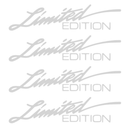 Set 4 stickere Limited Edition, gri, 18cm - eMAG.ro