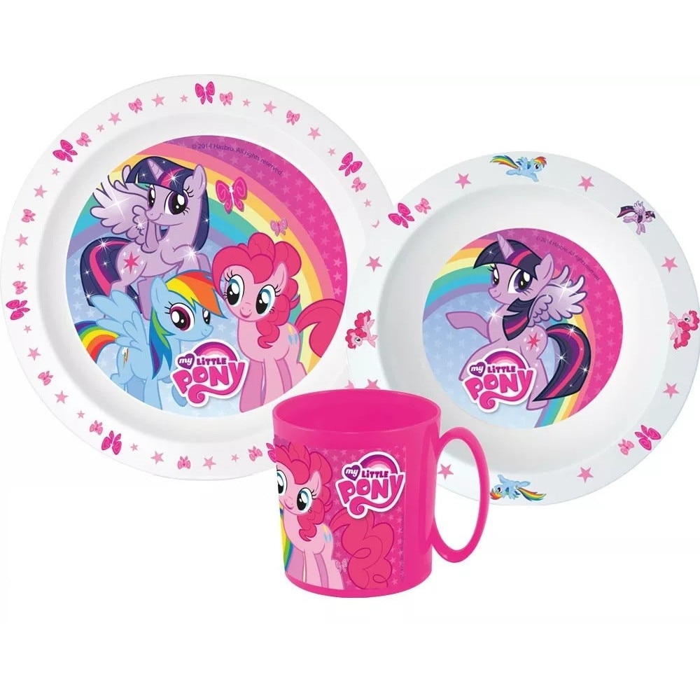 Set de vesela My Little Pony cu ponei de cana - eMAG.ro