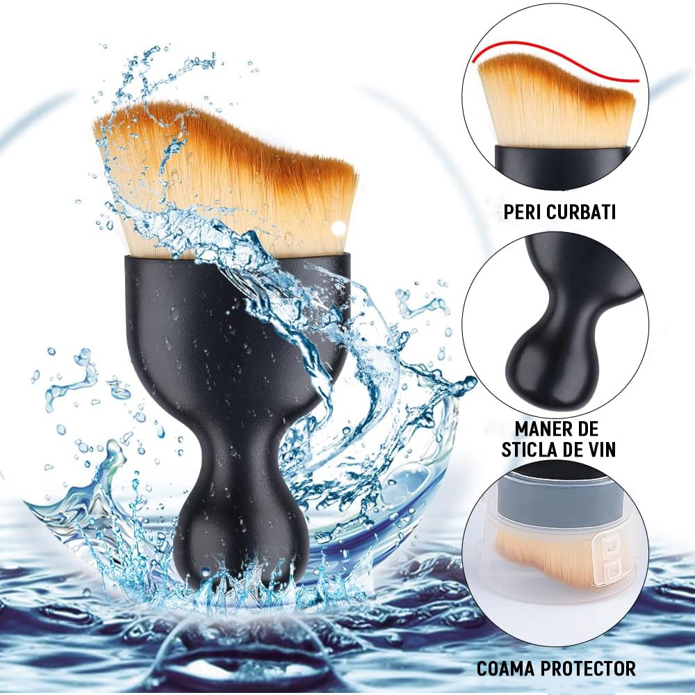 Set 4 perii curatare auto, pentru detailing si curatare interior ...