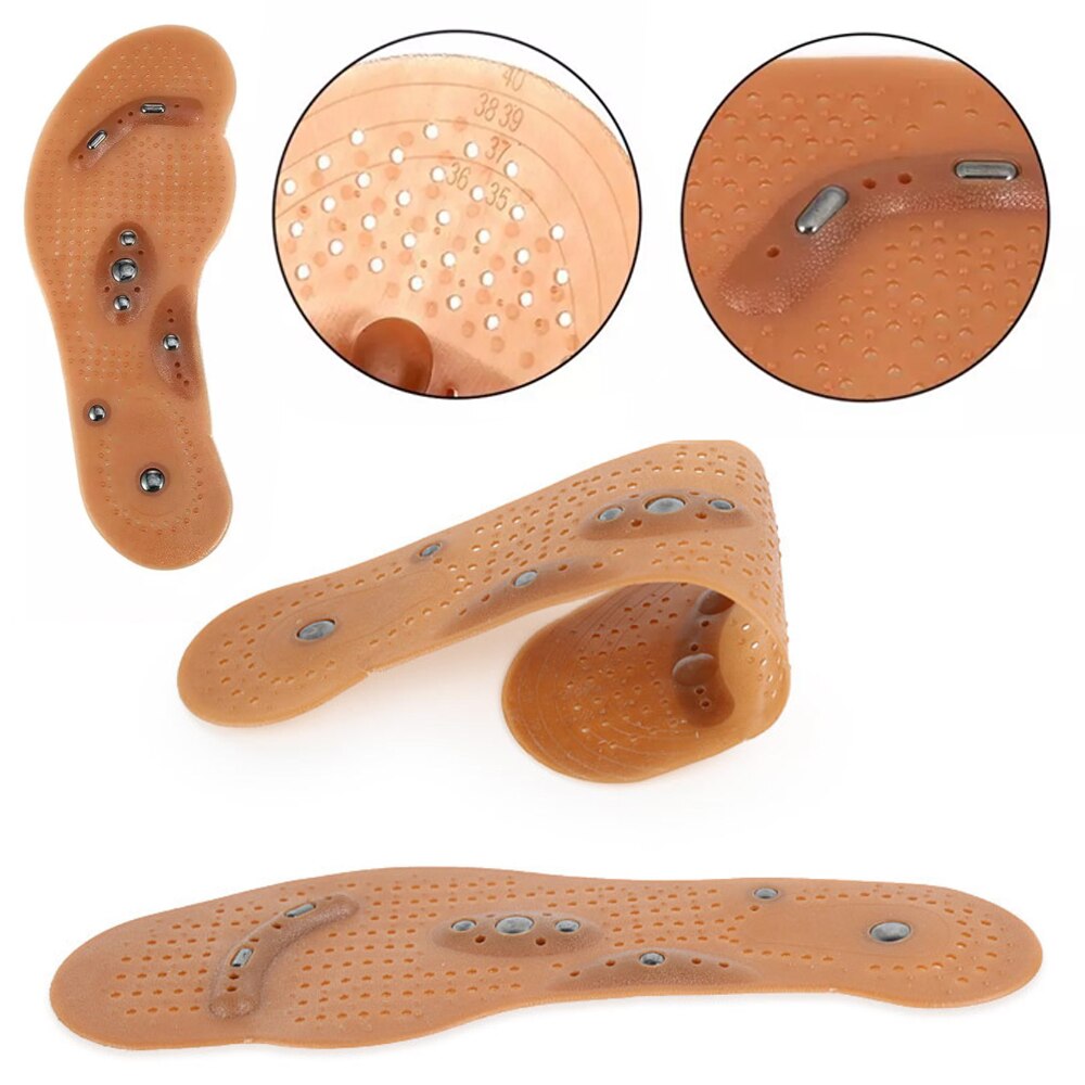 Комплект от 2 ортопедични стелки с магнити Zenino - 8 точки за масаж ...