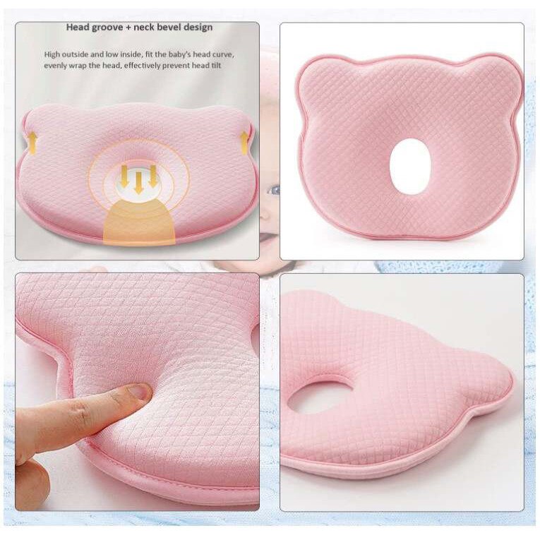 Pernuta bebelusi anti plagiocefalie cu spuma de memorie si husa ...