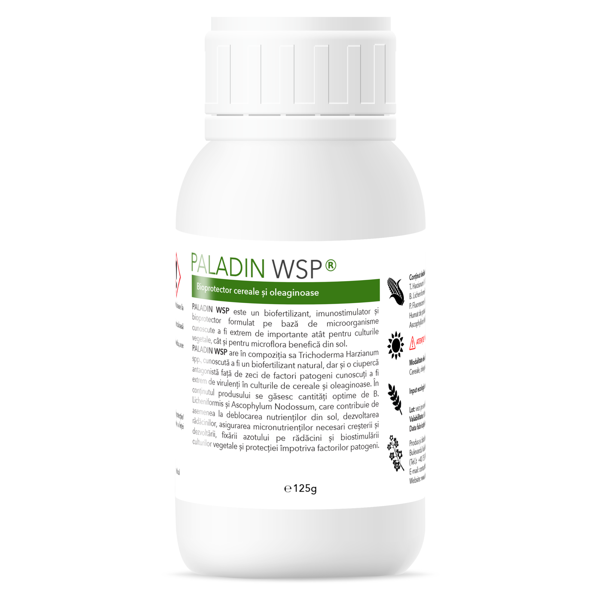 Fungicid ecologic pentru cereale si oleaginoase, PALADIN WSP, 125 g ...