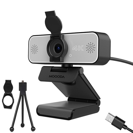 Camera Web 4K, MOGODA, UltraHD, Rezolutie 3840*2160, Microfon dual ...