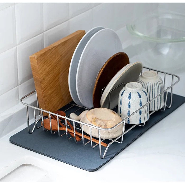 Covoras absorbant anti-alunecare pentru blat de bucatarie Happy Meow ...