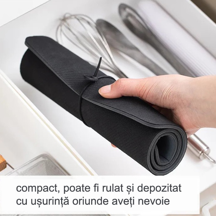 Covoras absorbant anti-alunecare pentru blat de bucatarie Happy Meow ...