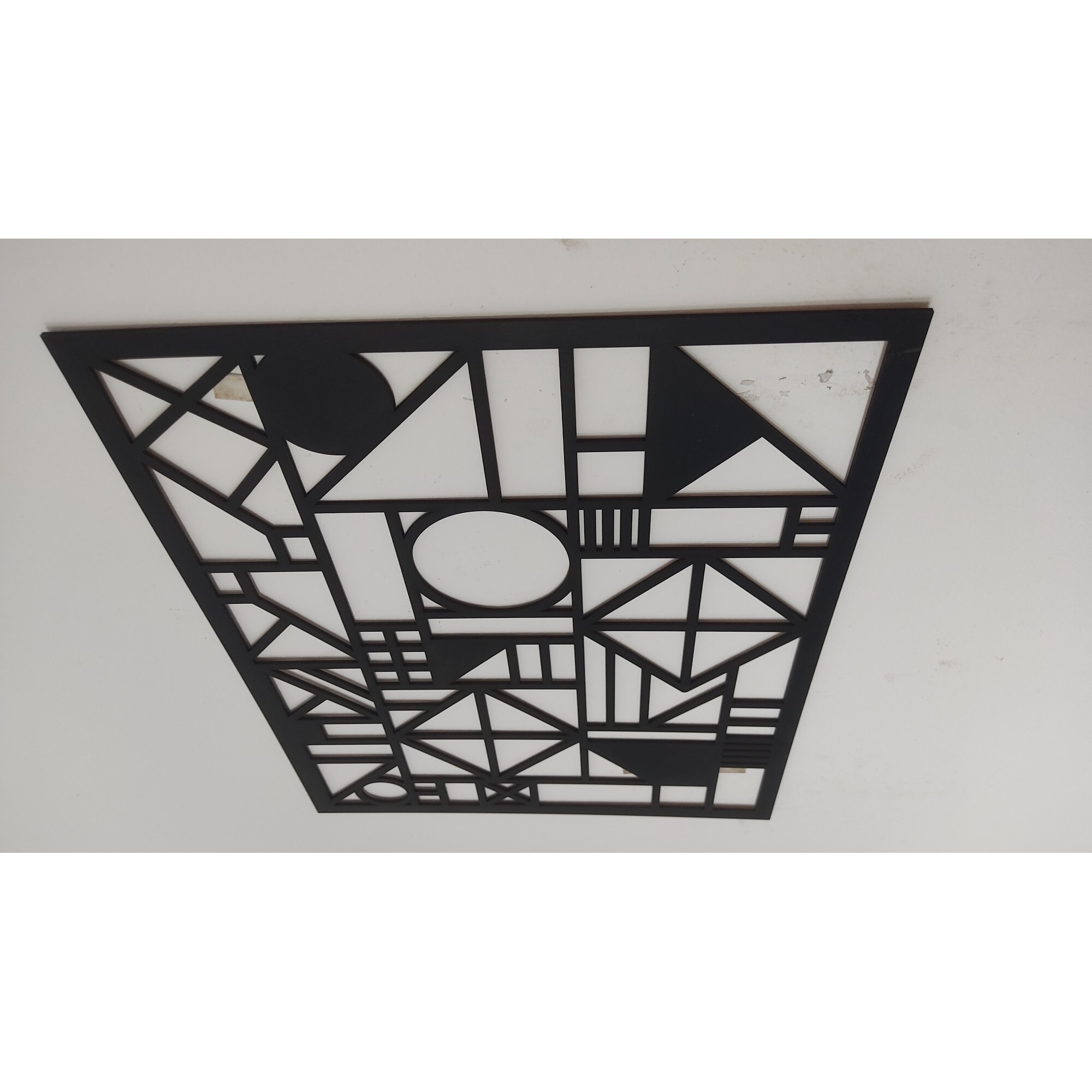 Decor Perete, MDF, Geometric, 50cm X 40cm, Negru - eMAG.ro