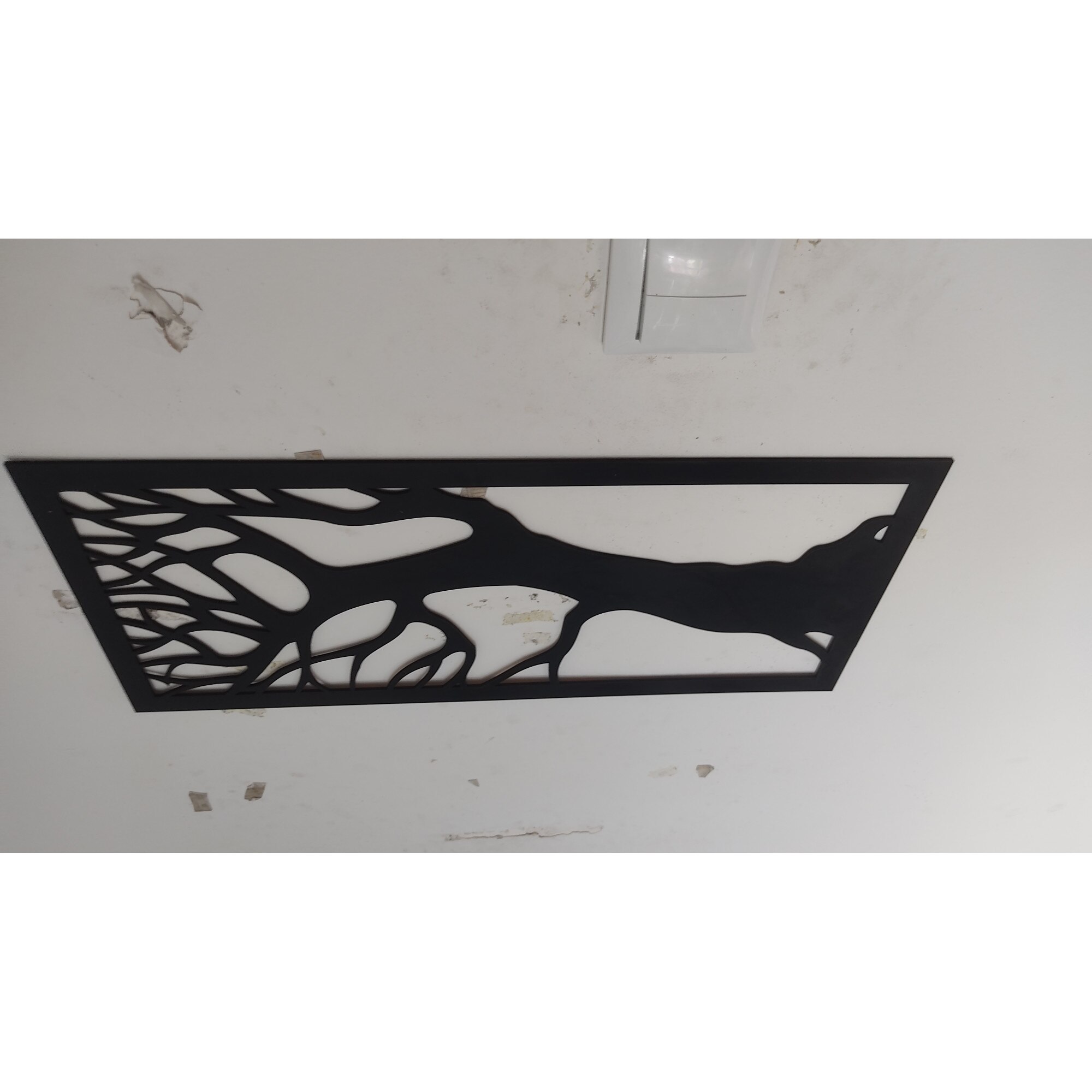 Decor Perete, MDF, Forma Corpul Copac, 25X100 Cm, Negru - eMAG.ro