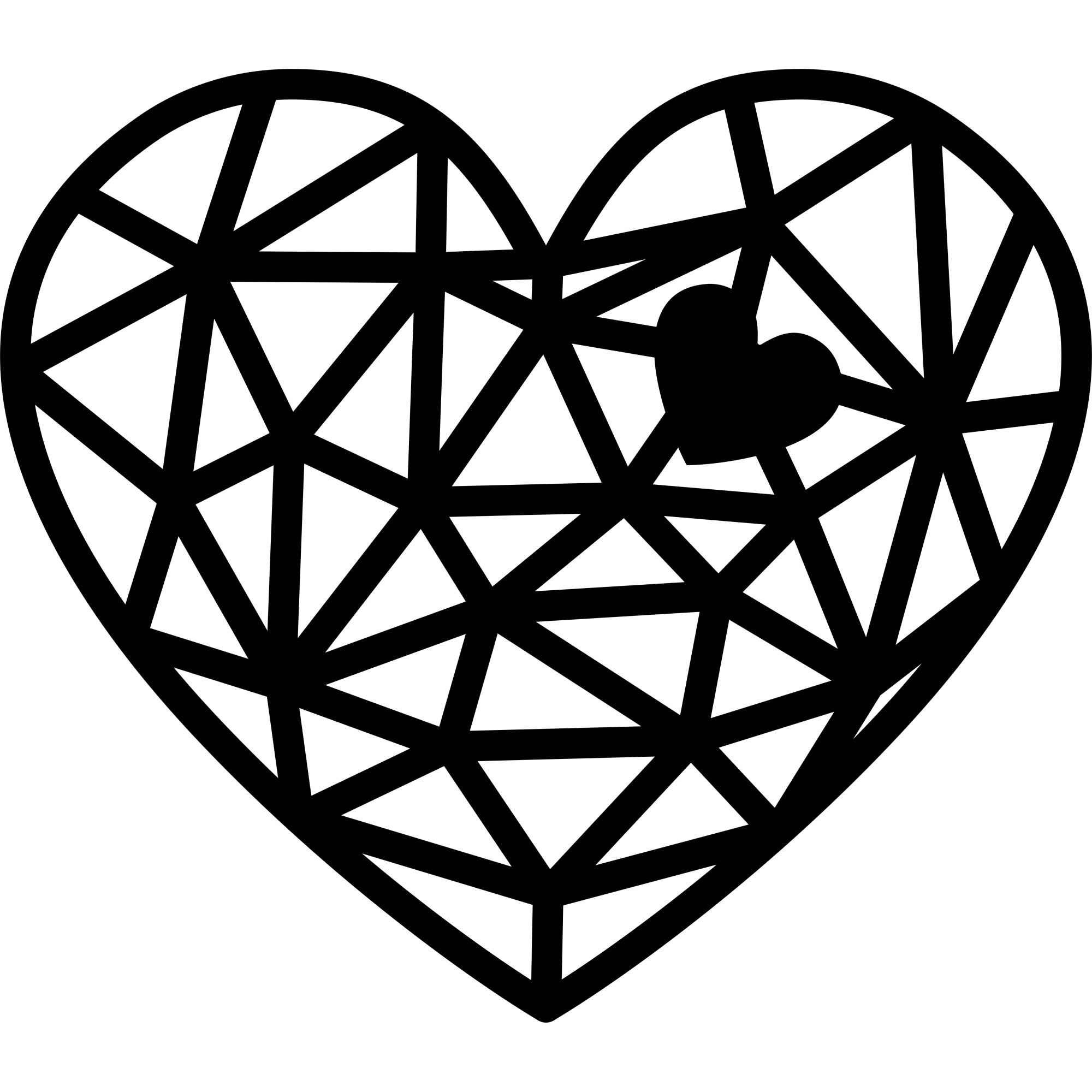 Decor Perete, MDF, Forma Inima, Negru - eMAG.ro