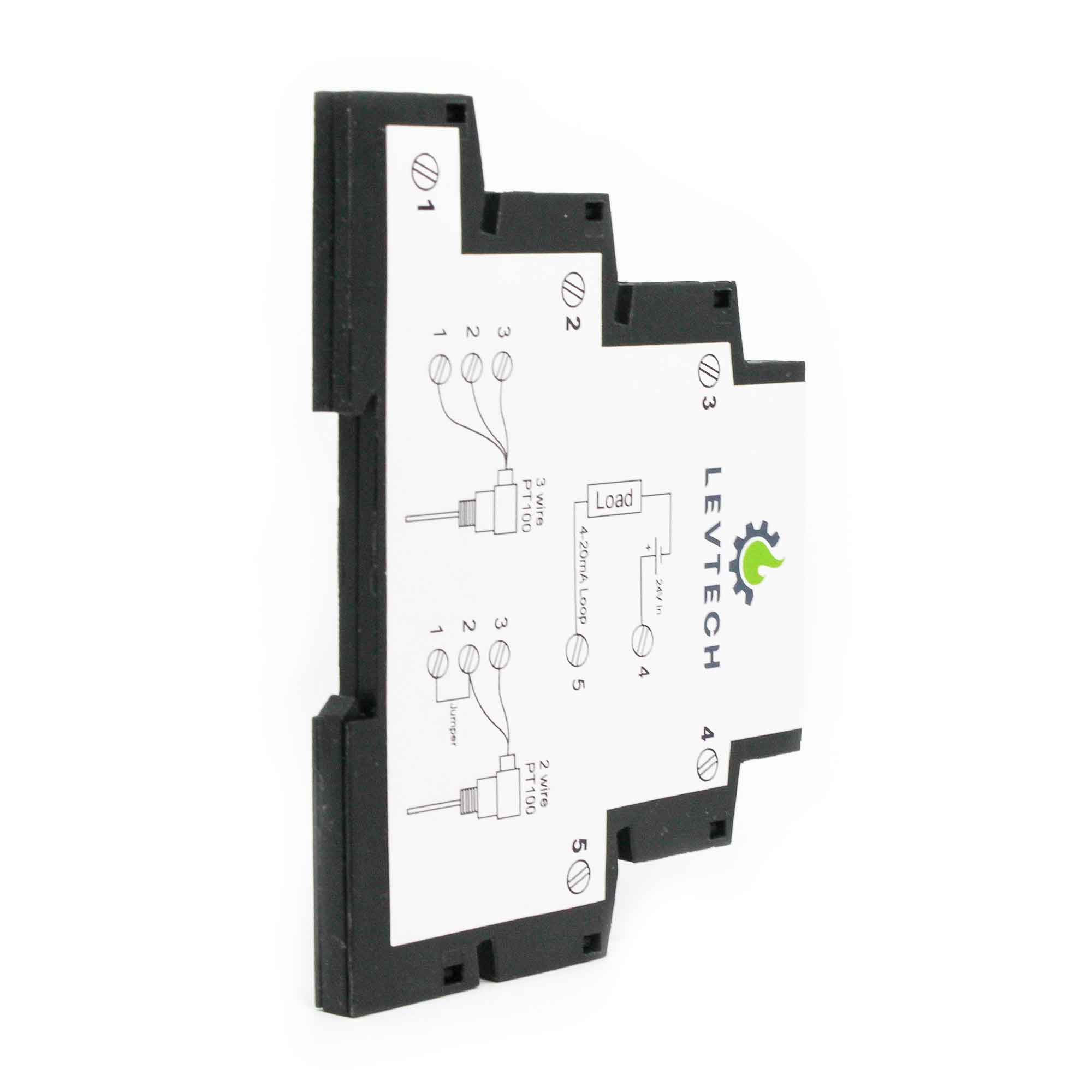 Transmitator de temperatura - Levtech - Slim 4-20mA - Pentru Pt100/Pt1000, Precizie de +/-0.1% ...