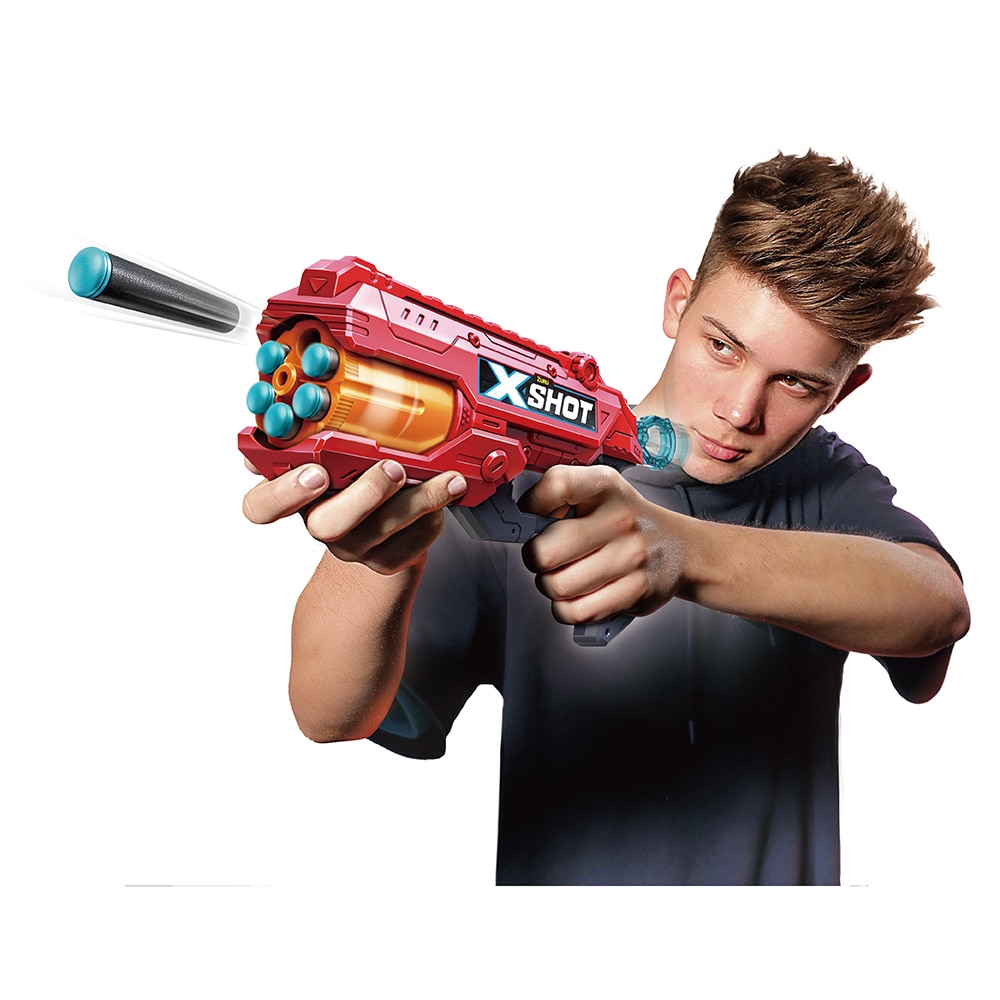 Бластер X-Shot - Excel Reflex 6, 12 снаряда - eMAG.bg