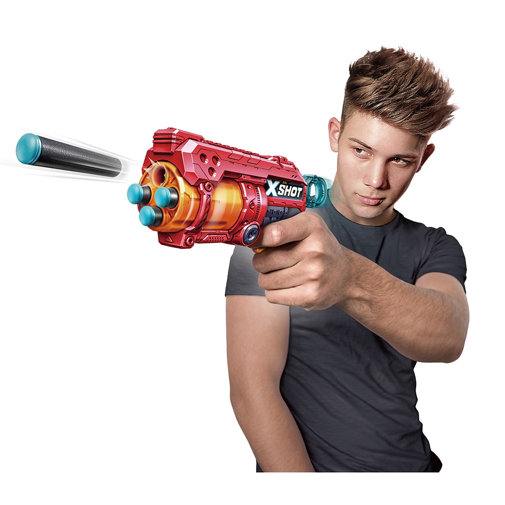 Бластер X-Shot - Excel Fury 4, 16 снаряда - eMAG.bg