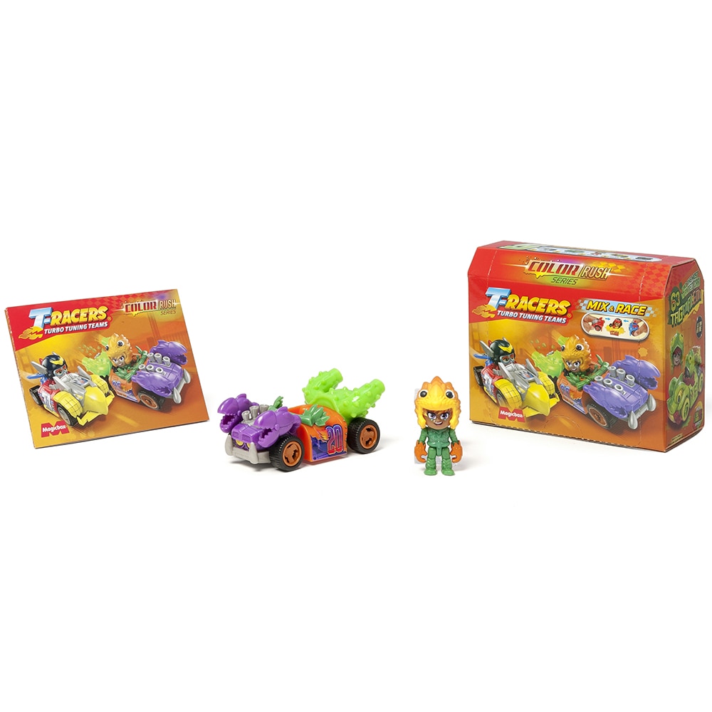 Set 8 masinute T-Racers - Color Rush - eMAG.ro