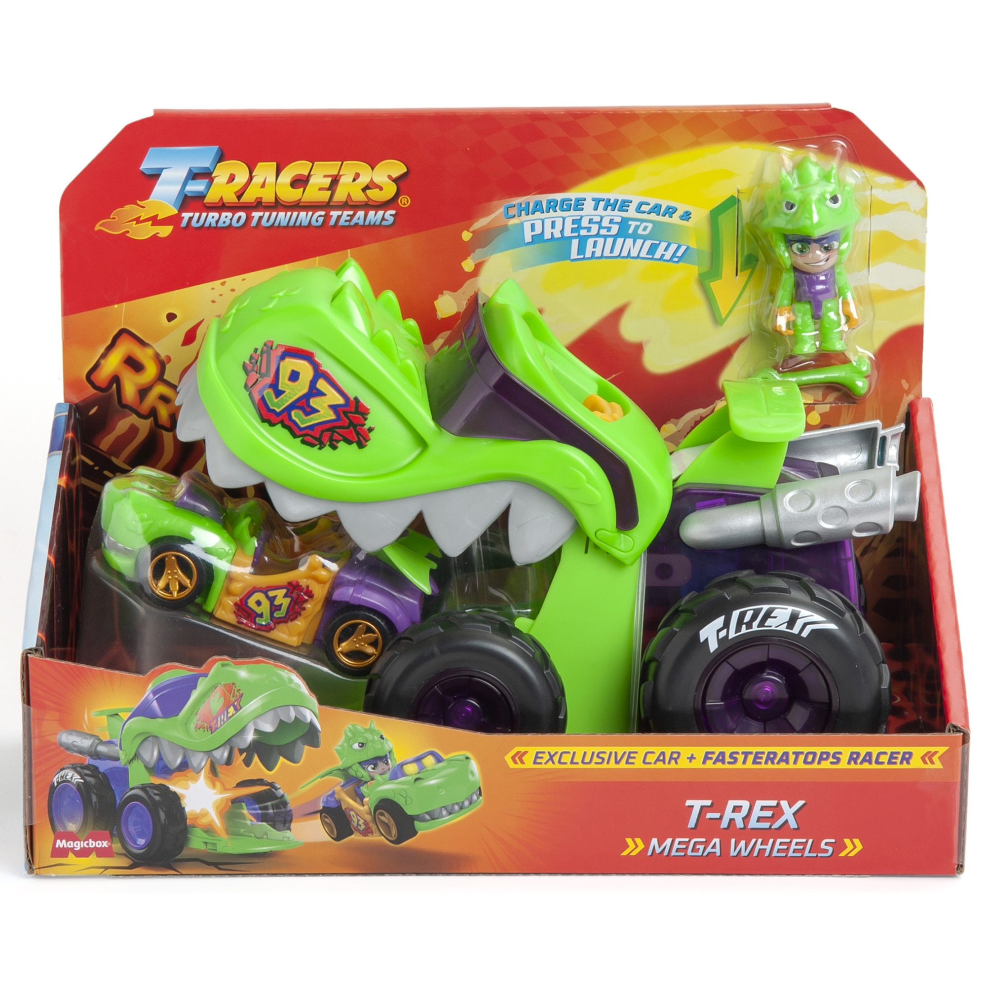Set de joaca T-Racers Mega Wheel - T-Rex - eMAG.ro
