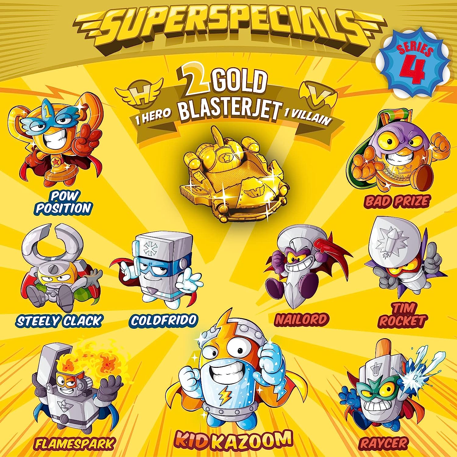 Set figurine SuperThings - SuperSpecials, cutie metalizata, seria 4 ...