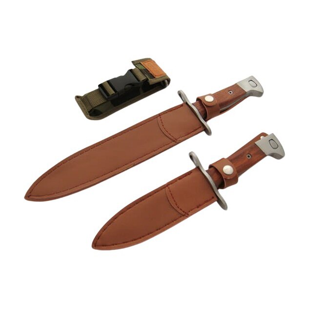 Set 3 cutite de vanatoare IdeallStore®, Ak Attack, otel inoxidabil ...