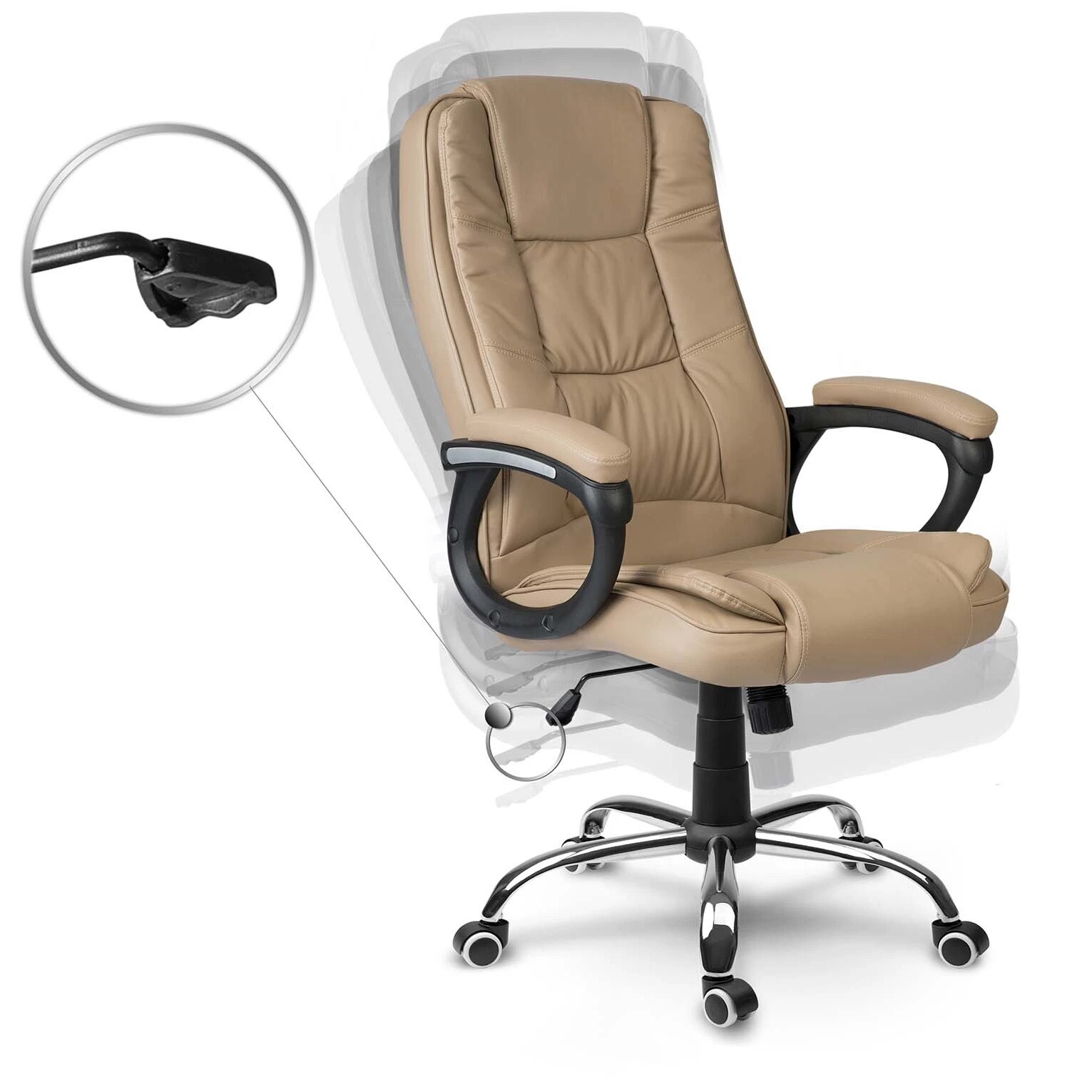 Scaun birou DacEnergy, strat dublu de burete, forma ergonomica, baza ...