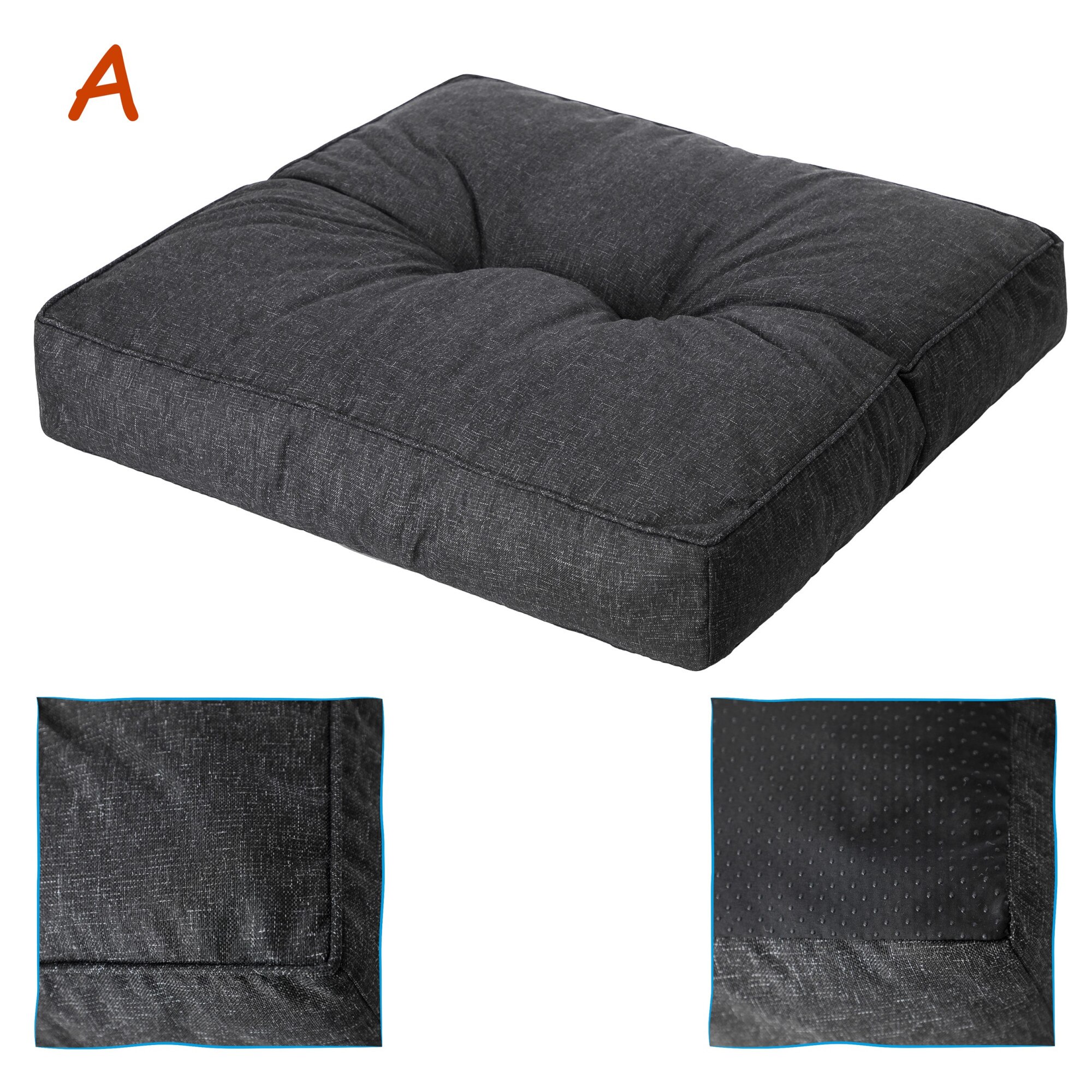 Perna scaun de gradina KAJA, R2 60x60, Negru - eMAG.ro