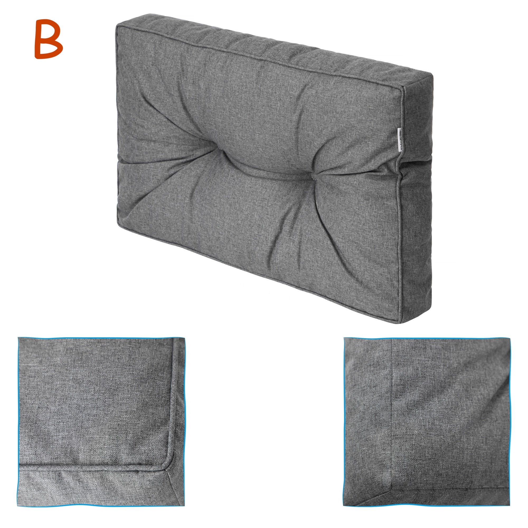 Perna scaun de gradina KAJA, R2 60x60, Gri - eMAG.ro