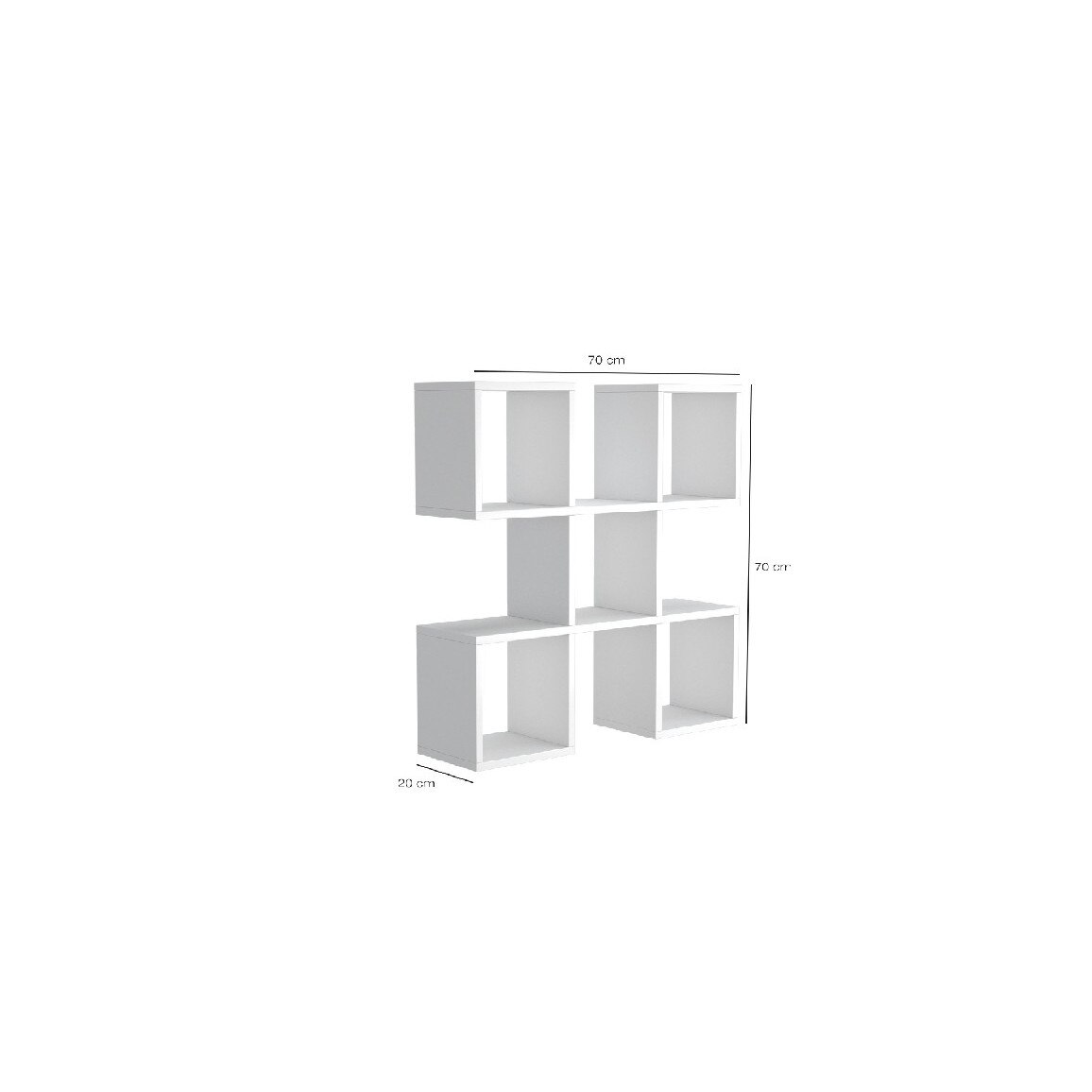 Raft, PAL, 70x20x70cm, Maro - eMAG.ro