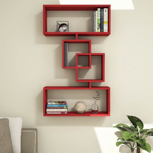 Raft, PAL, 70x22x117cm, Rosu - eMAG.ro