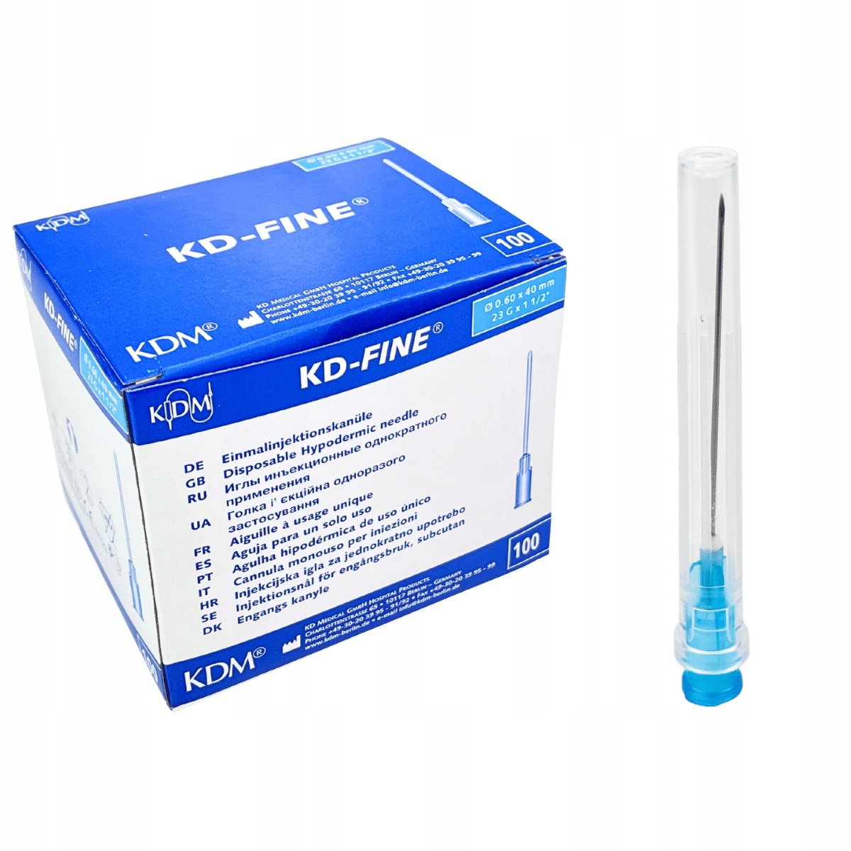 Ace seringa, KD-FINE KDM, 0.6x40 mm, 23G, 100 buc - eMAG.ro