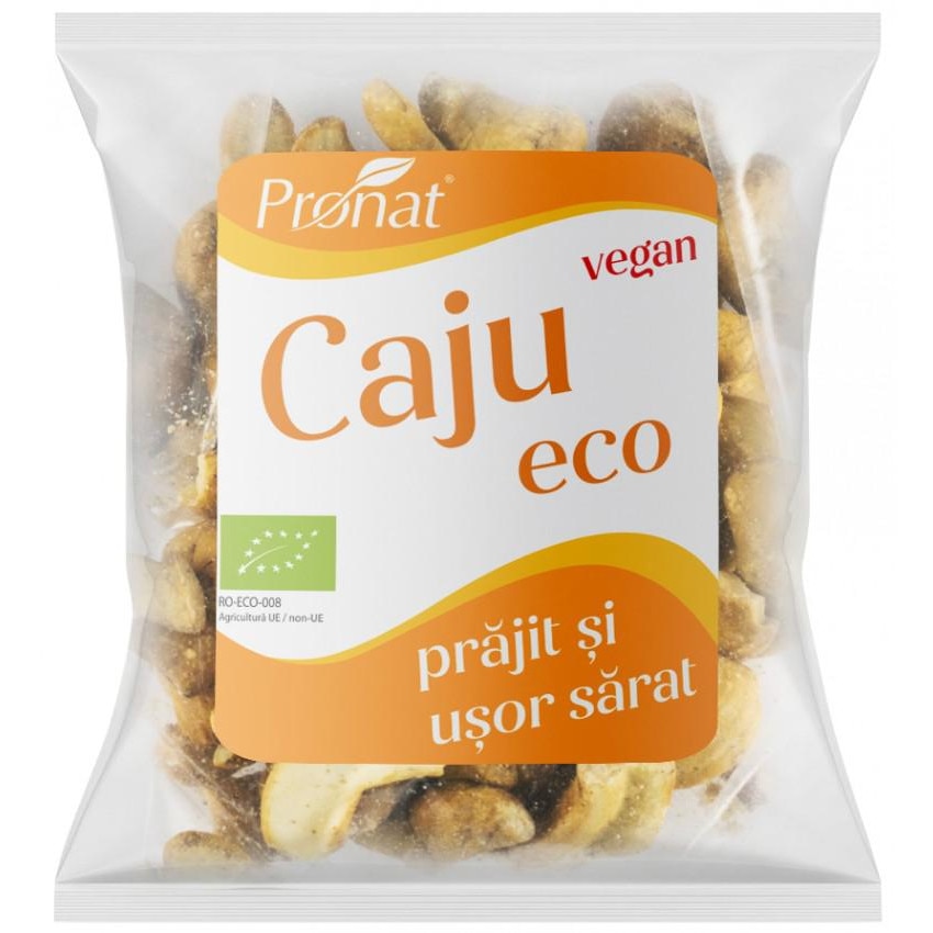 Nuci Caju Prajite si Usor Sarate Bio 50 grame Pronat - eMAG.ro