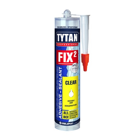 Adeziv si etansant transparent, FIX2 CLEAR, Tytan 290ml - eMAG.ro