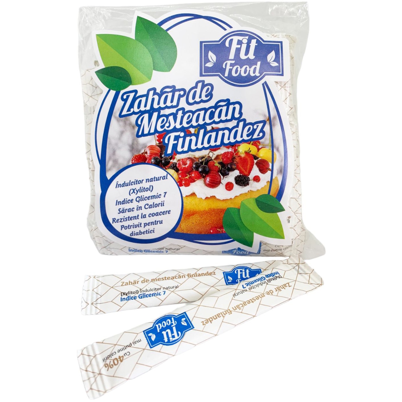 Zahar de mesteacan finlandez, Fit Food, 50 pliculete - eMAG.ro