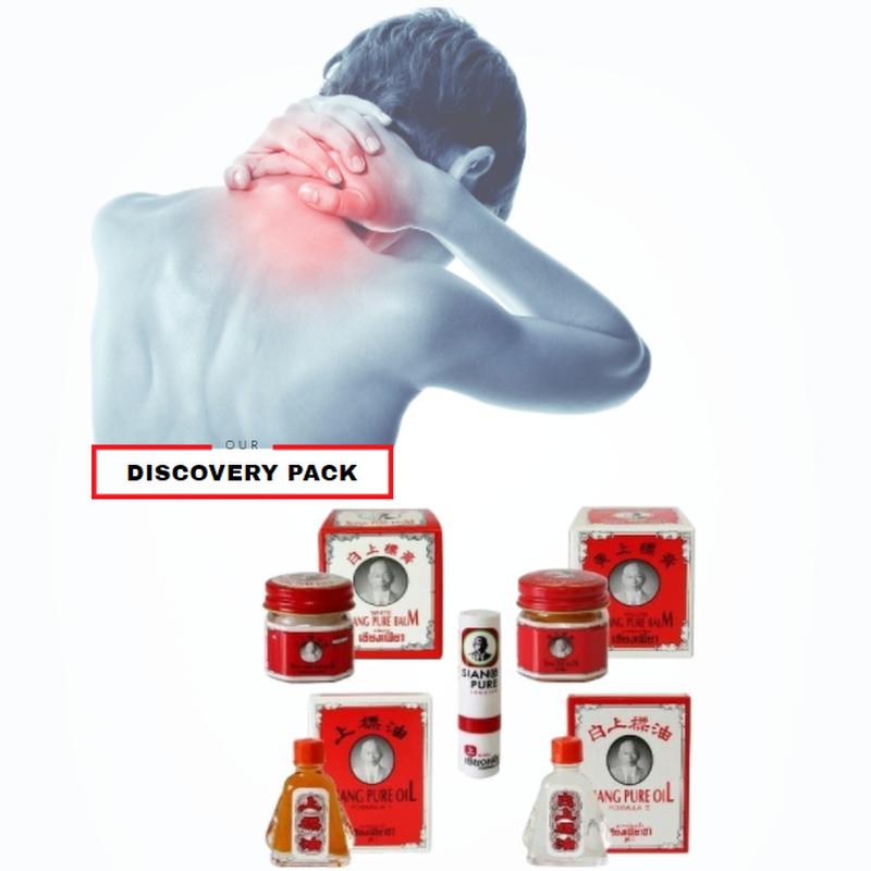Set creme, Siang Pure, Pentru dureri musculare si inflamare, Rosu/Alb ...