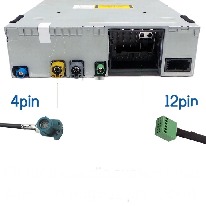 Modul Bluetooth 5.0 12 + 4 Pini MMI Negru 3G AUDI A3 A4 A5 A6 Q5 Q7 ...