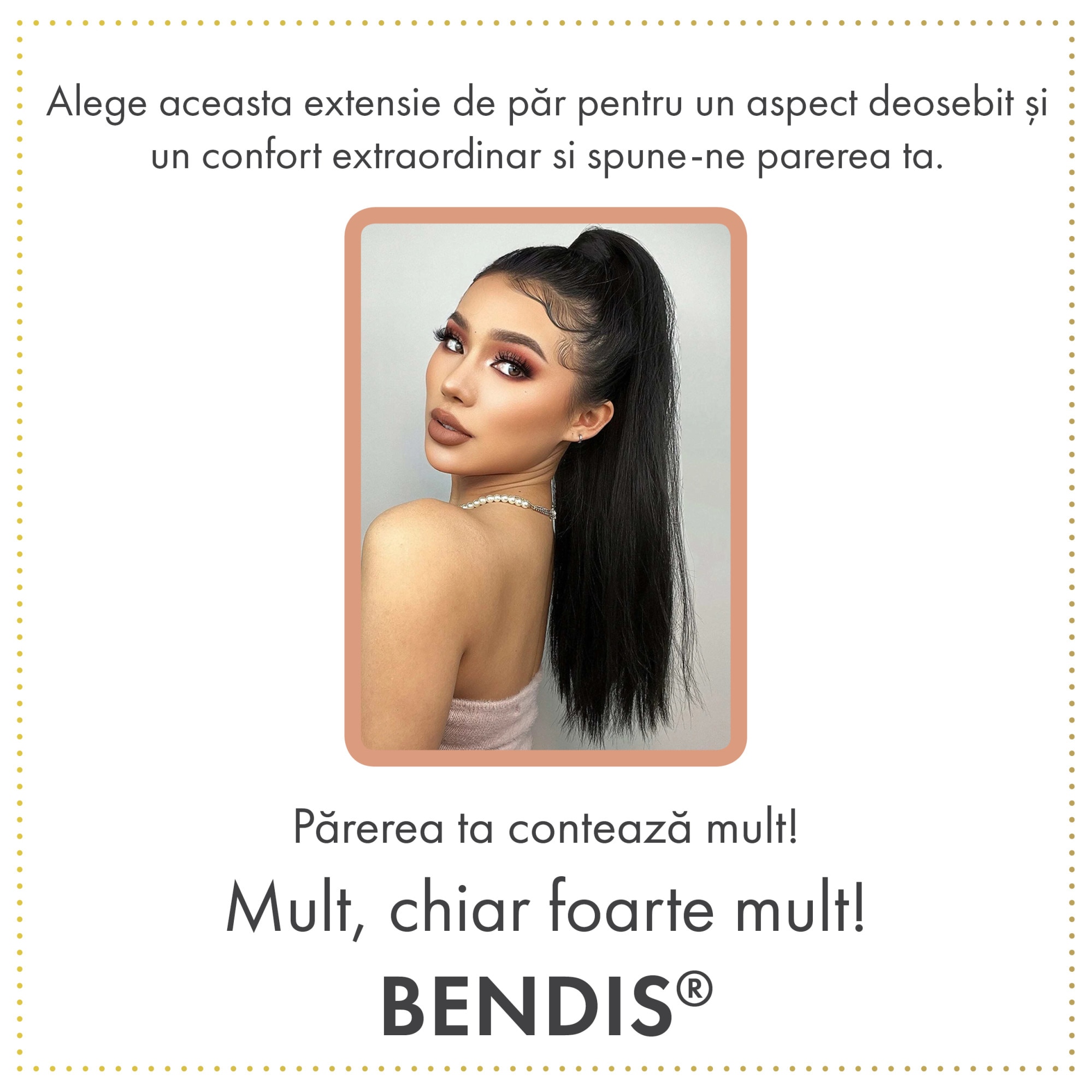 Extensie de par, coada de par tip ponytail dama, culoarea Negru Royal ...
