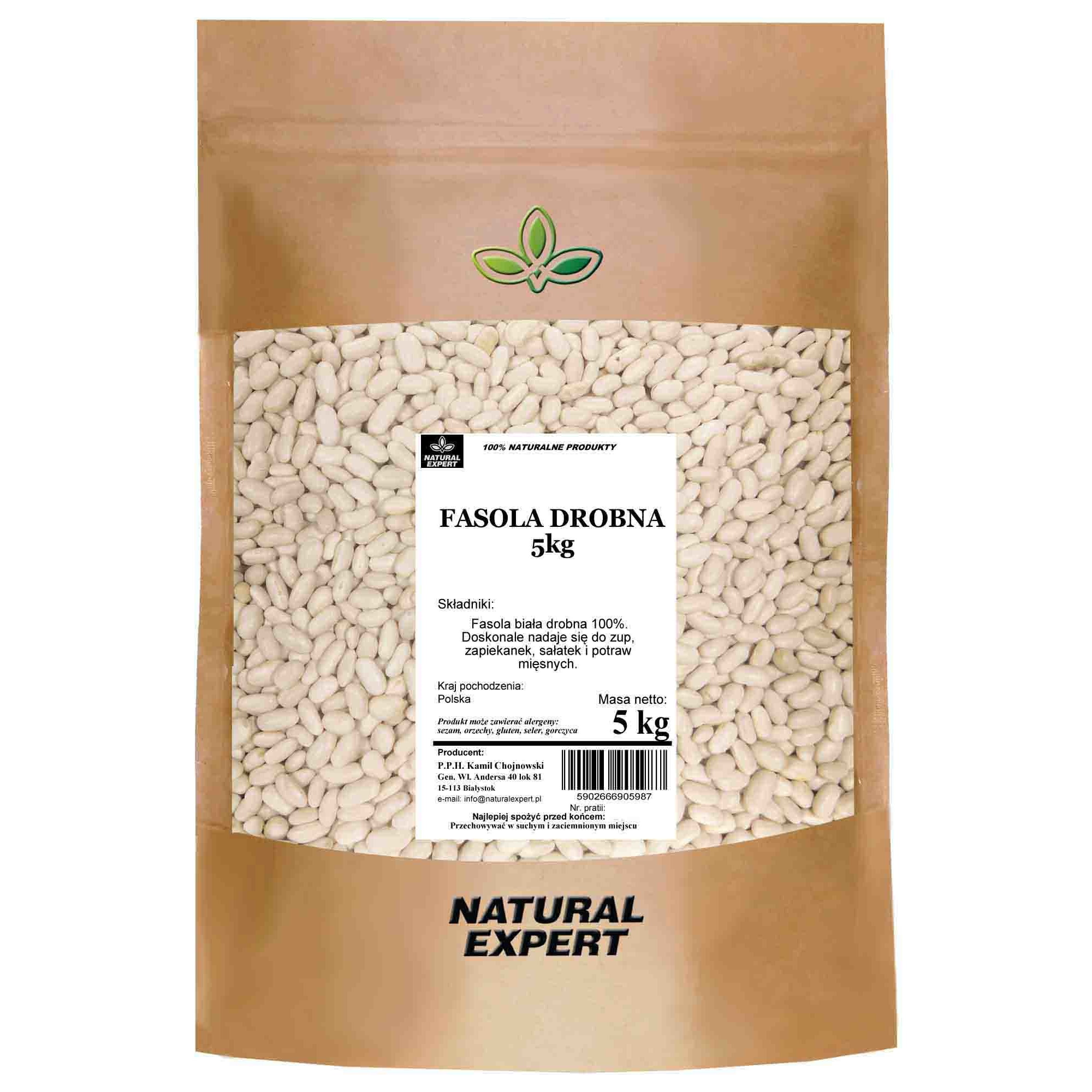 Fasole alba, Natural Expert, 5kg - eMAG.ro