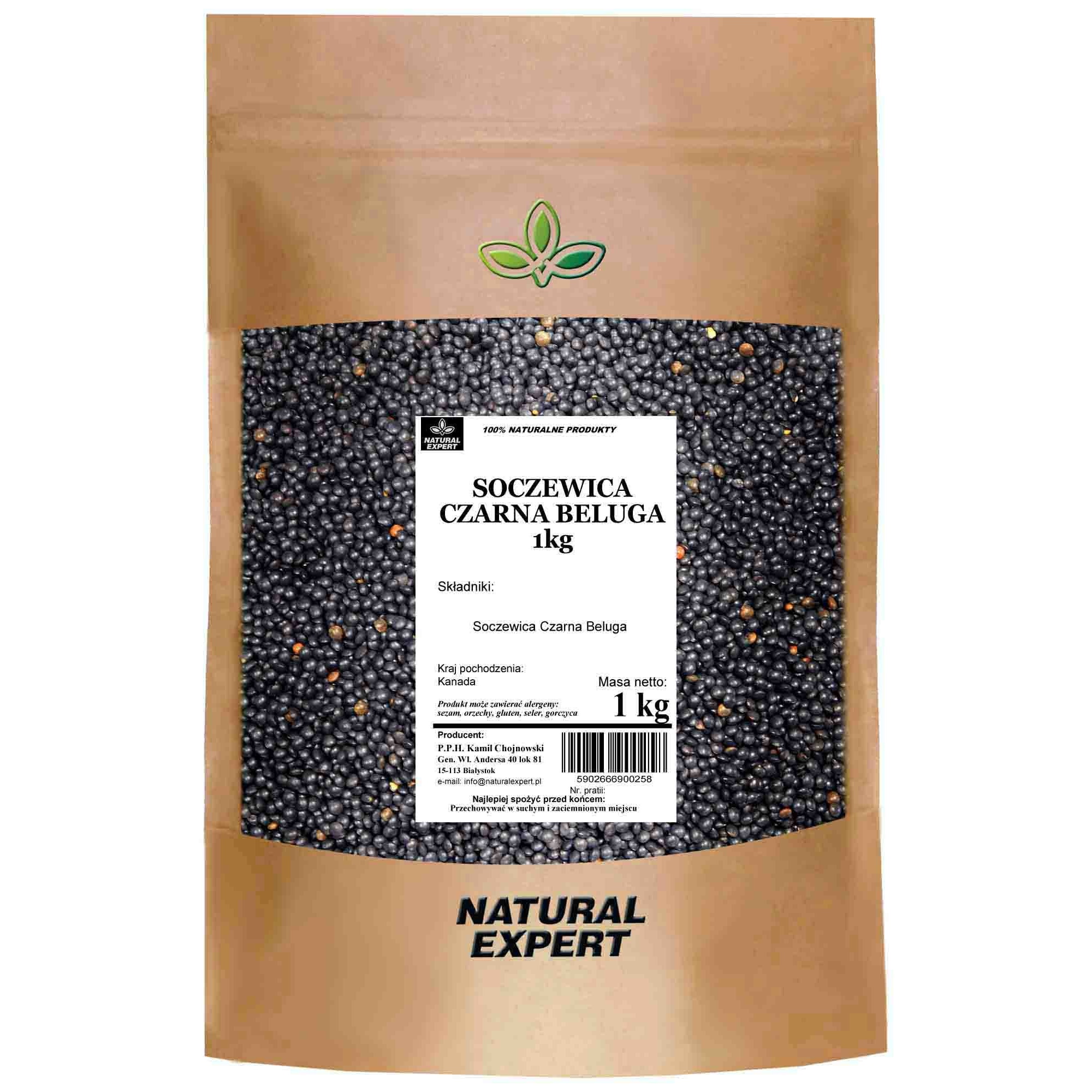 Linte beluga neagra, Natural Expert, 1kg - eMAG.ro