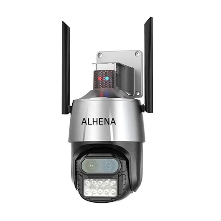 Camera 4K, Alhena®, 8MP, Lentile duble 5X Zoom, WiFi, Securitate in aer ...