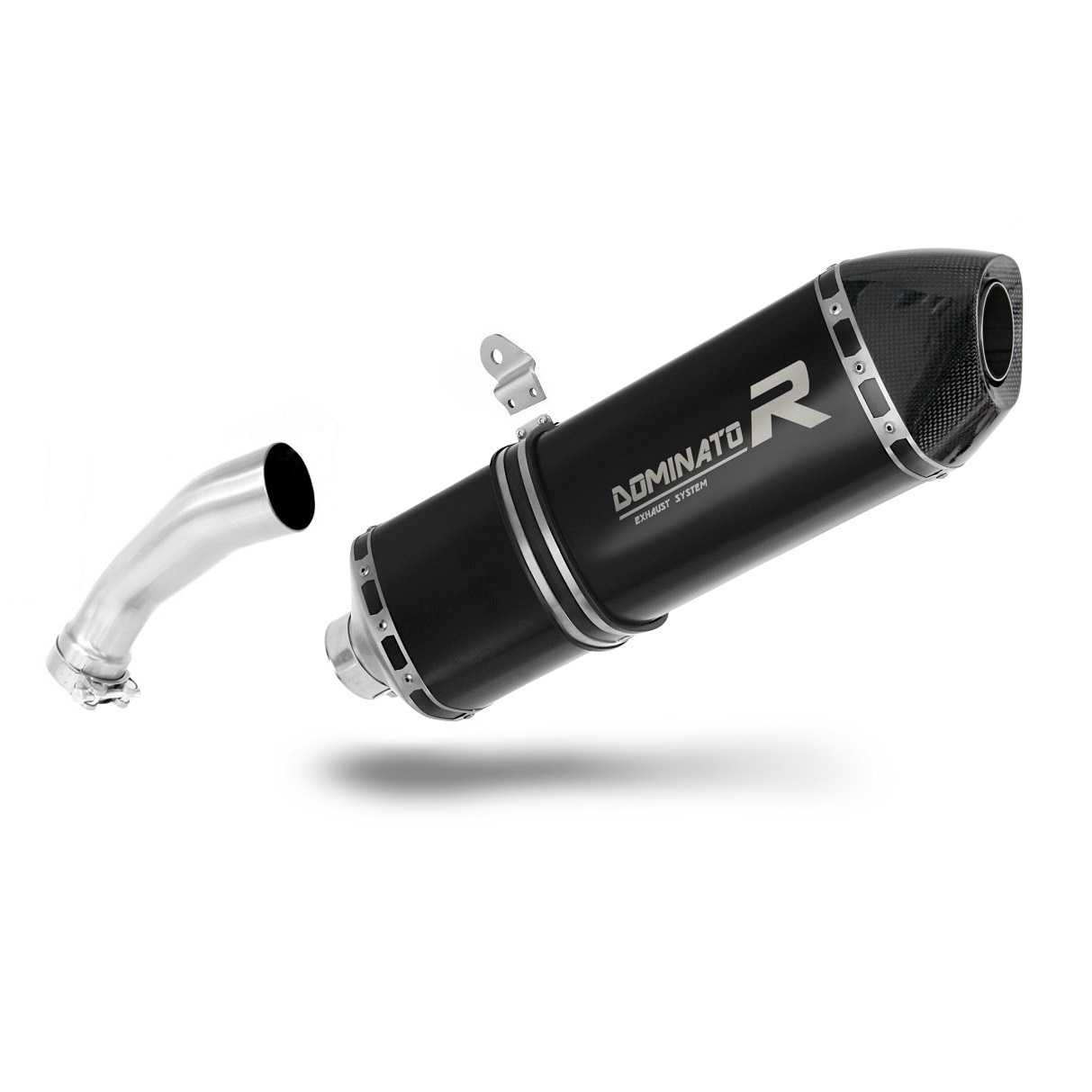 Toba de esapament, Dominator, Compatibil cu BMW R1200GS, Negru/Argintiu ...