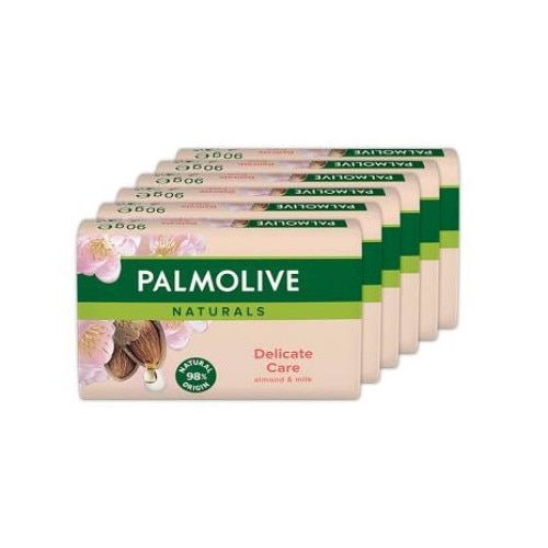 Set 6 x Sapun solid Palmolive Naturals Almond and Milk, 90g - eMAG.ro