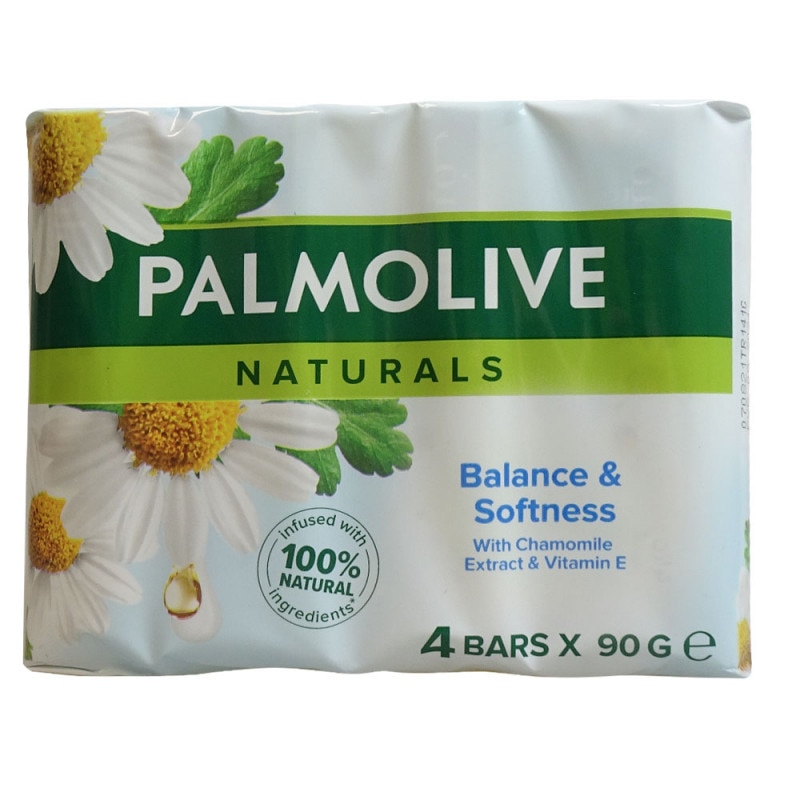 Set 4 x Sapun solid Palmolive Naturals Chamomile Extract and Vitamin E ...