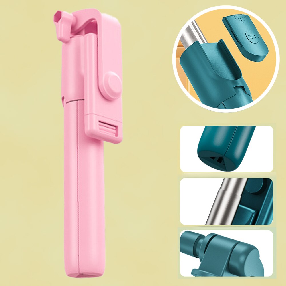 Trepied selfie stick extensibil Jormftte, control wireless, rotatie 360 ...