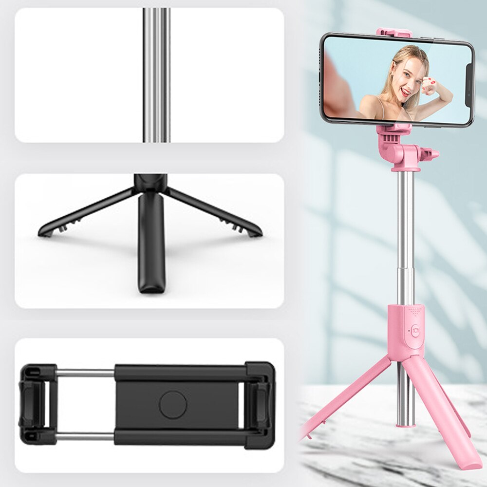 Trepied selfie stick extensibil Jormftte, control wireless, rotatie 360 ...