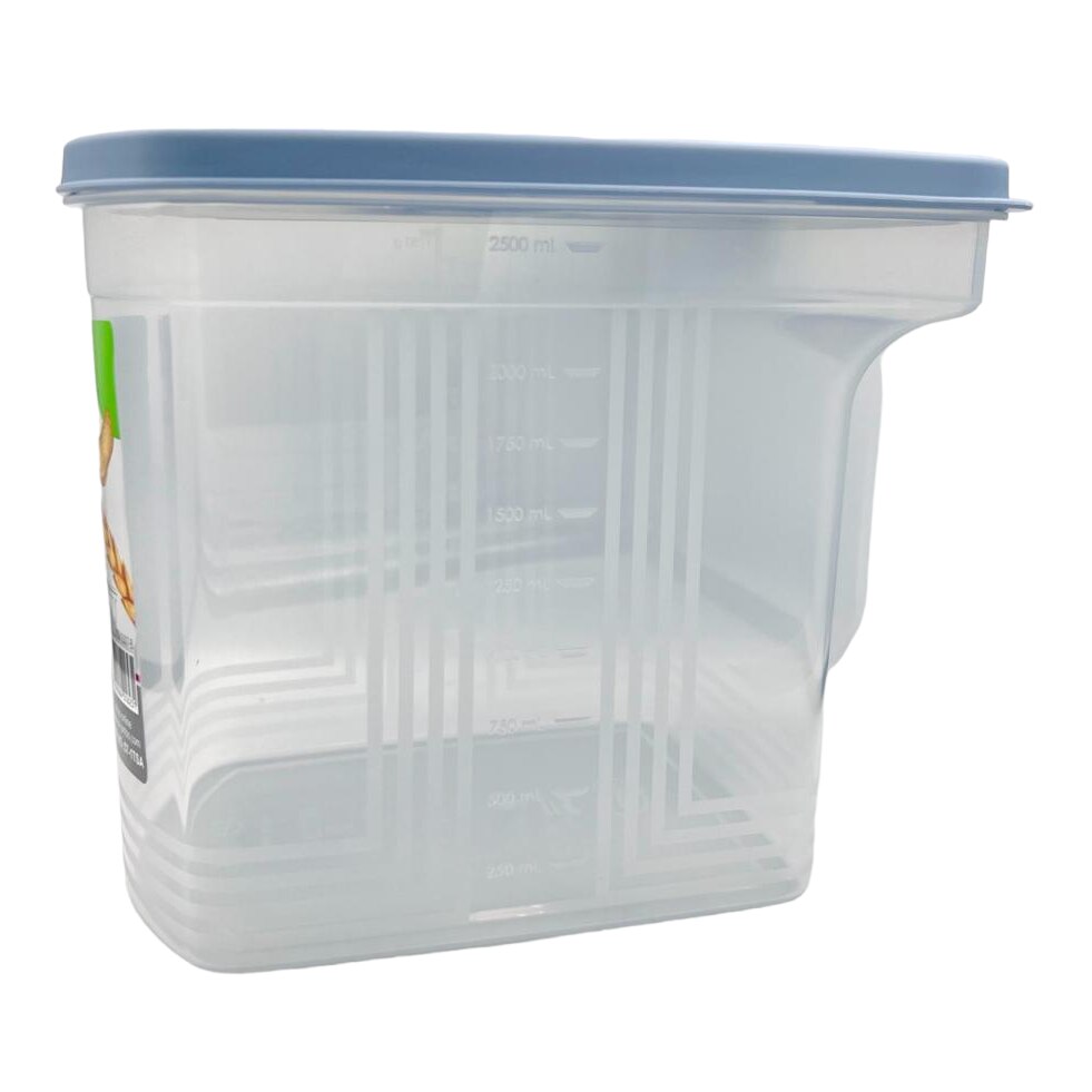 Recipient cereale din plastic transparent, cu maner si capac ...