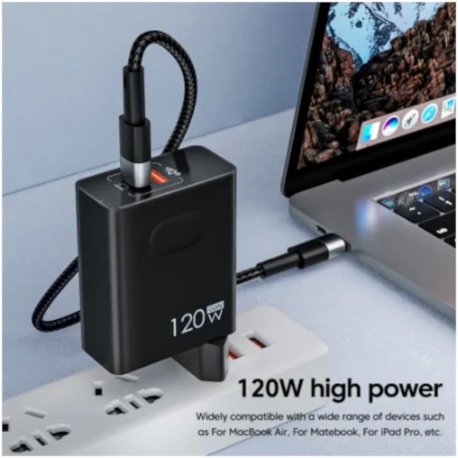 Elmhurst Hálózati Töltő 120w Szupergyors Töltés Gran Technológiás