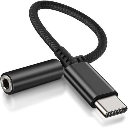 Adaptor audio pentru telefon, USB-C/Jack 3.5mm, Negru - eMAG.ro