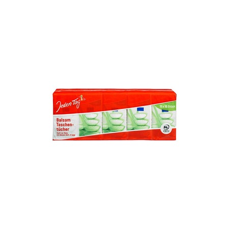 Batiste nazale, 4 straturi, pachet 15 servetele, cu balsam, Jeden Tag ...