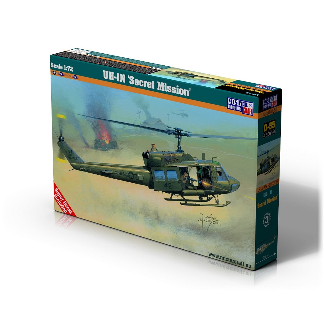 Macheta aeromodel de construit MisterCraft Bell UH-1N Secret Mission US ...