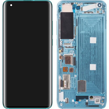 Xiaomi Mi 10 5G сензорен дисплей, с рамка, версия C, зелен, сервизен ...