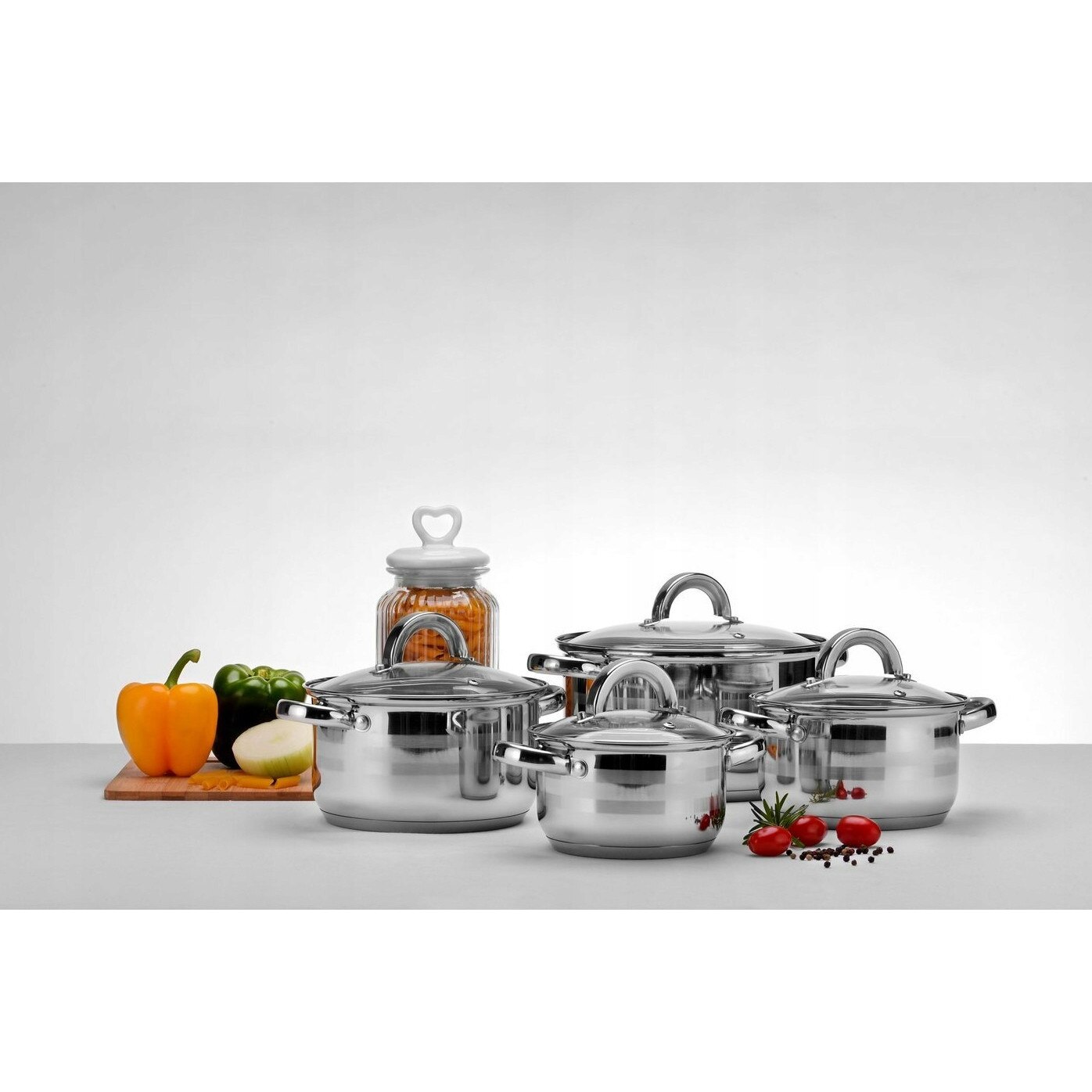 Set 4 oale de gatit, Leone, Tadar, Inox, Argintiu - eMAG.ro