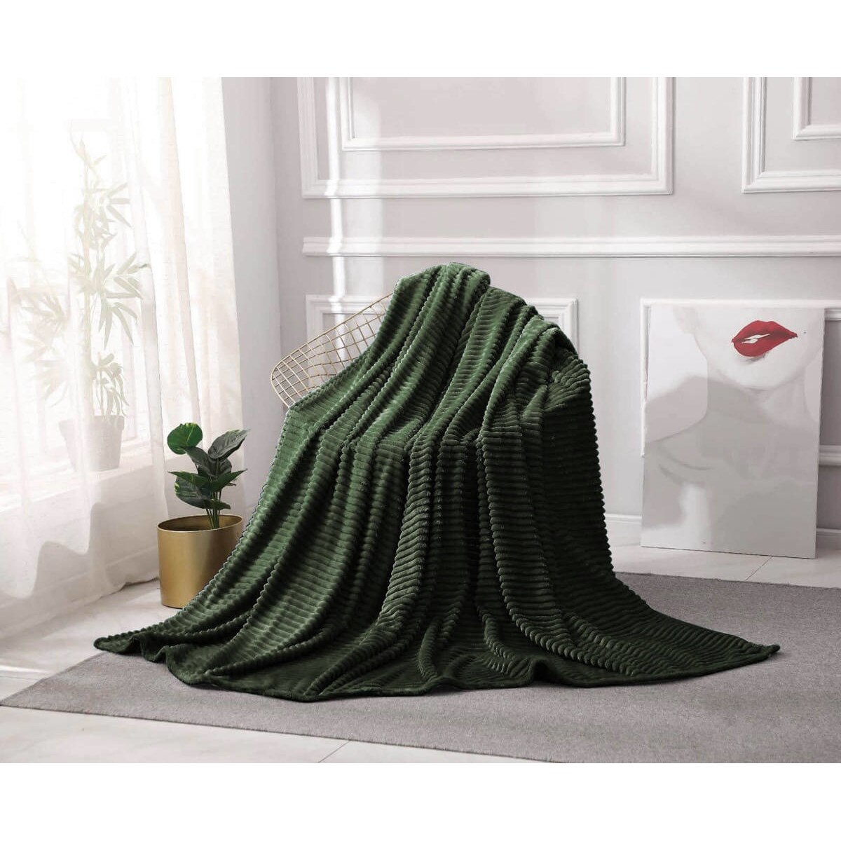 Patura Ardea, Lozkoholicy, Microfibra, 200 x 220 cm, Verde masliniu ...