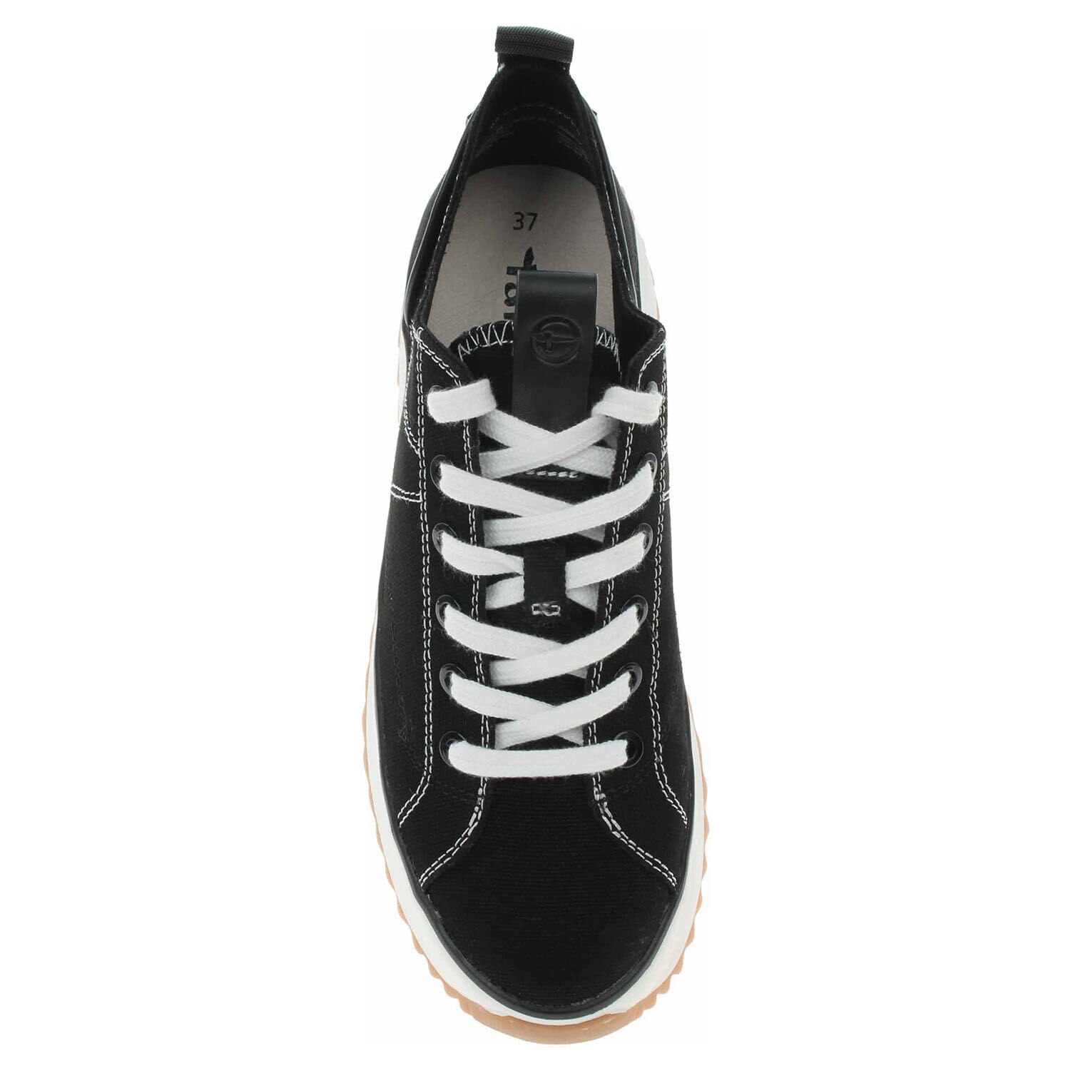 Pantofi sport dama, cu platforma, Tamaris 1-23731-20, textil, negru, 36 ...