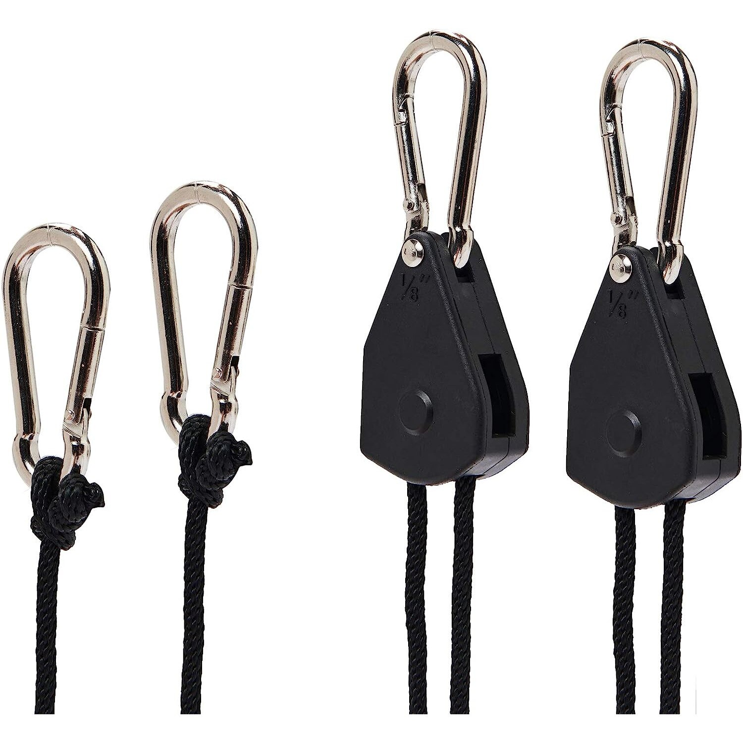Set 2 Curele cu clichet, 1/8 inch, Negru - eMAG.ro
